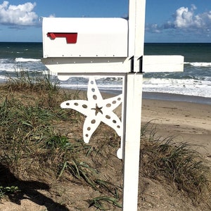 Mailbox Bracket - Starfish Large 16x21 Inch, Custom Mailbox, Coastal ...