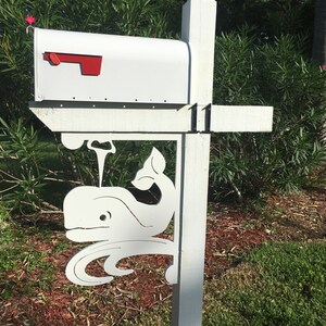 Mailbox Bracket - Whale Large 16x21 Inch, Custom Mailbox, Coastal ...