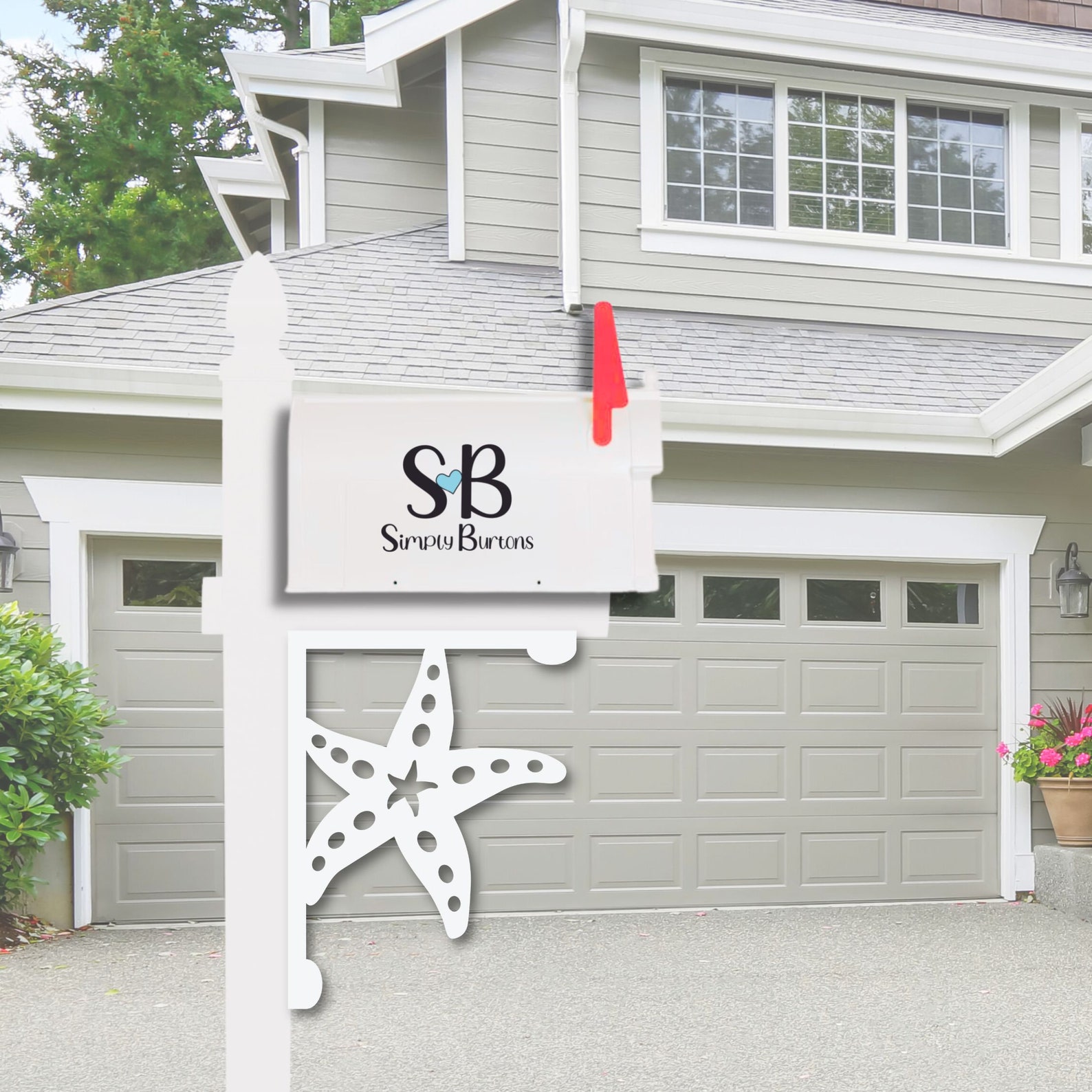 Mailbox Bracket Starfish Large 16x21 Inch Custom Mailbox - Etsy