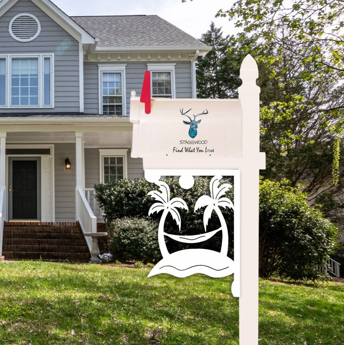 Mailbox Bracket Palm Tree Hammock Large 16x21 Inch Custom - Etsy