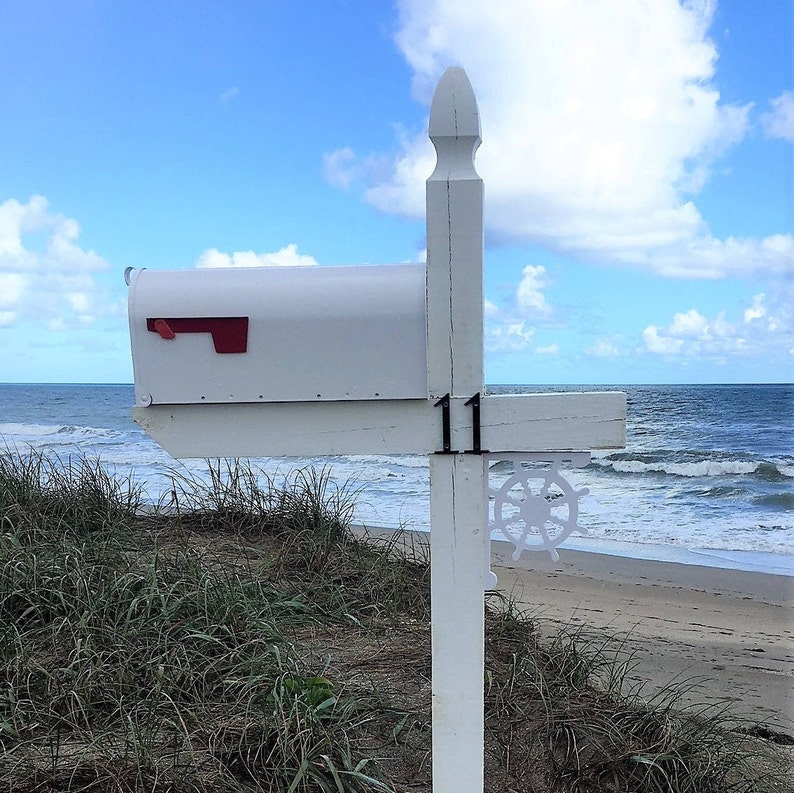 Mailbox Bracket Ship's Wheel Small 7x9 Inch Custom - Etsy