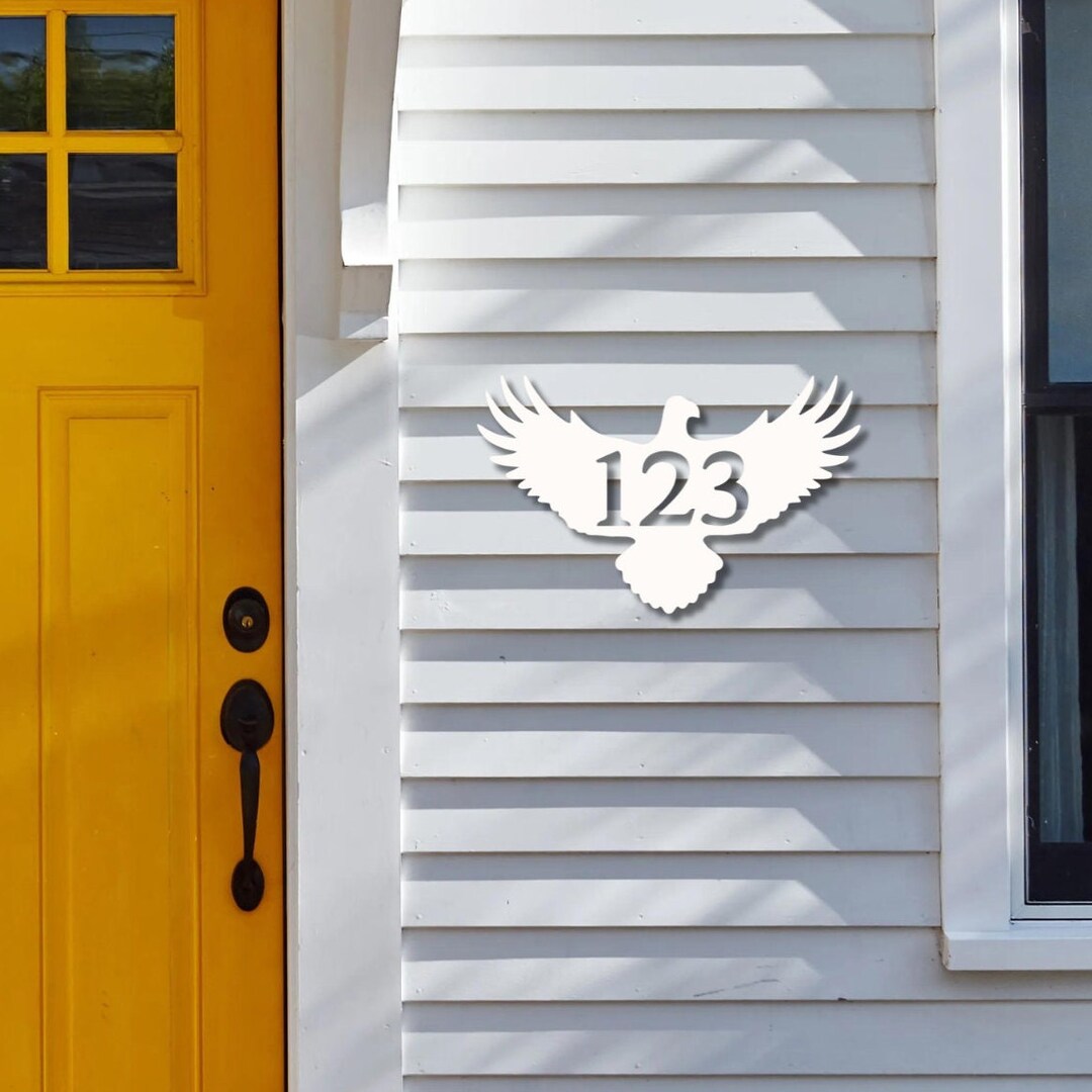 Eagle Address Plaque – Coastal Outdoor Personalized Sign - Etsy
