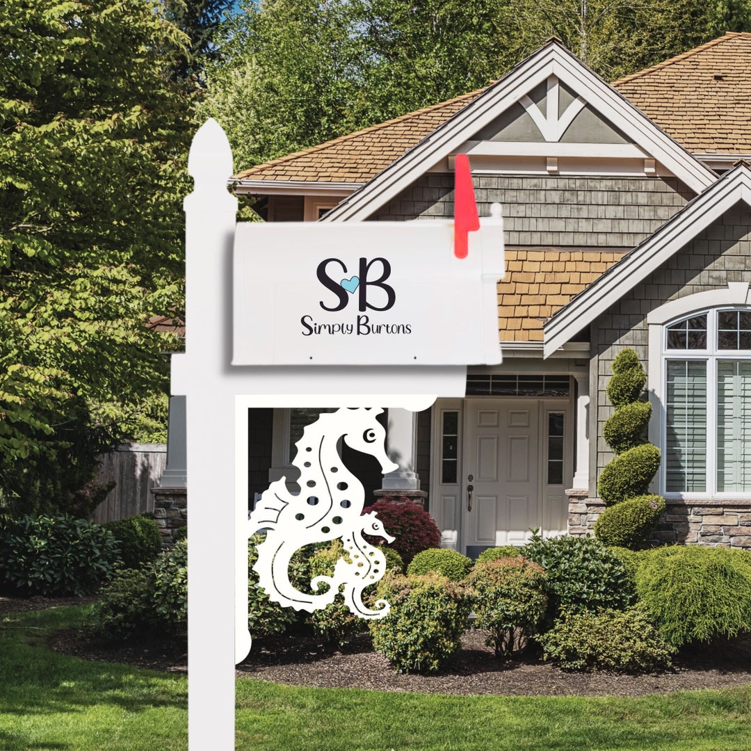 Mailbox Bracket - Seahorse W/baby 2021, Large 16x21 Inch, Custom ...