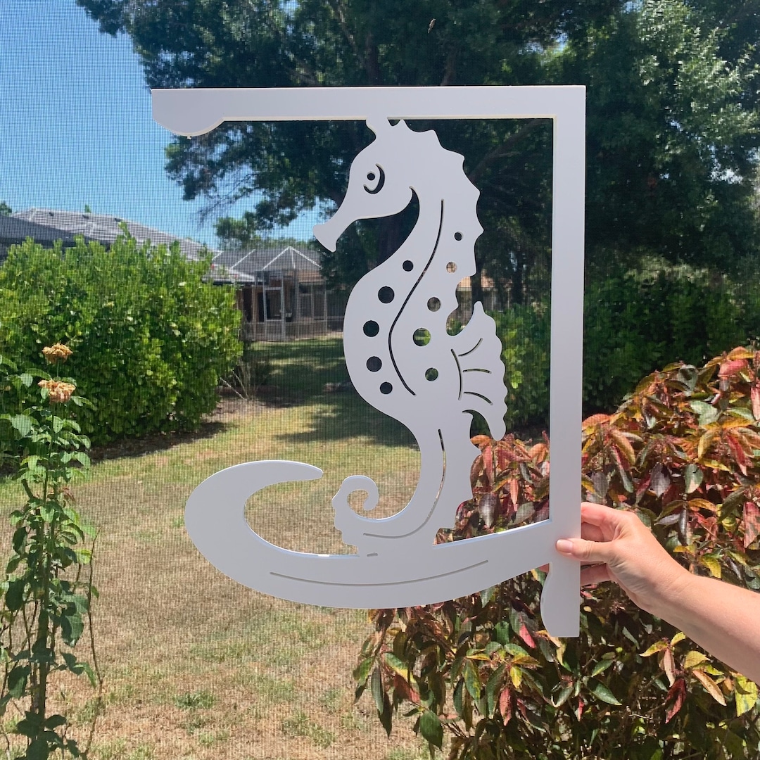 Mailbox Bracket - Seahorse Original, Large 16x21 Inch, Custom Mailbox ...
