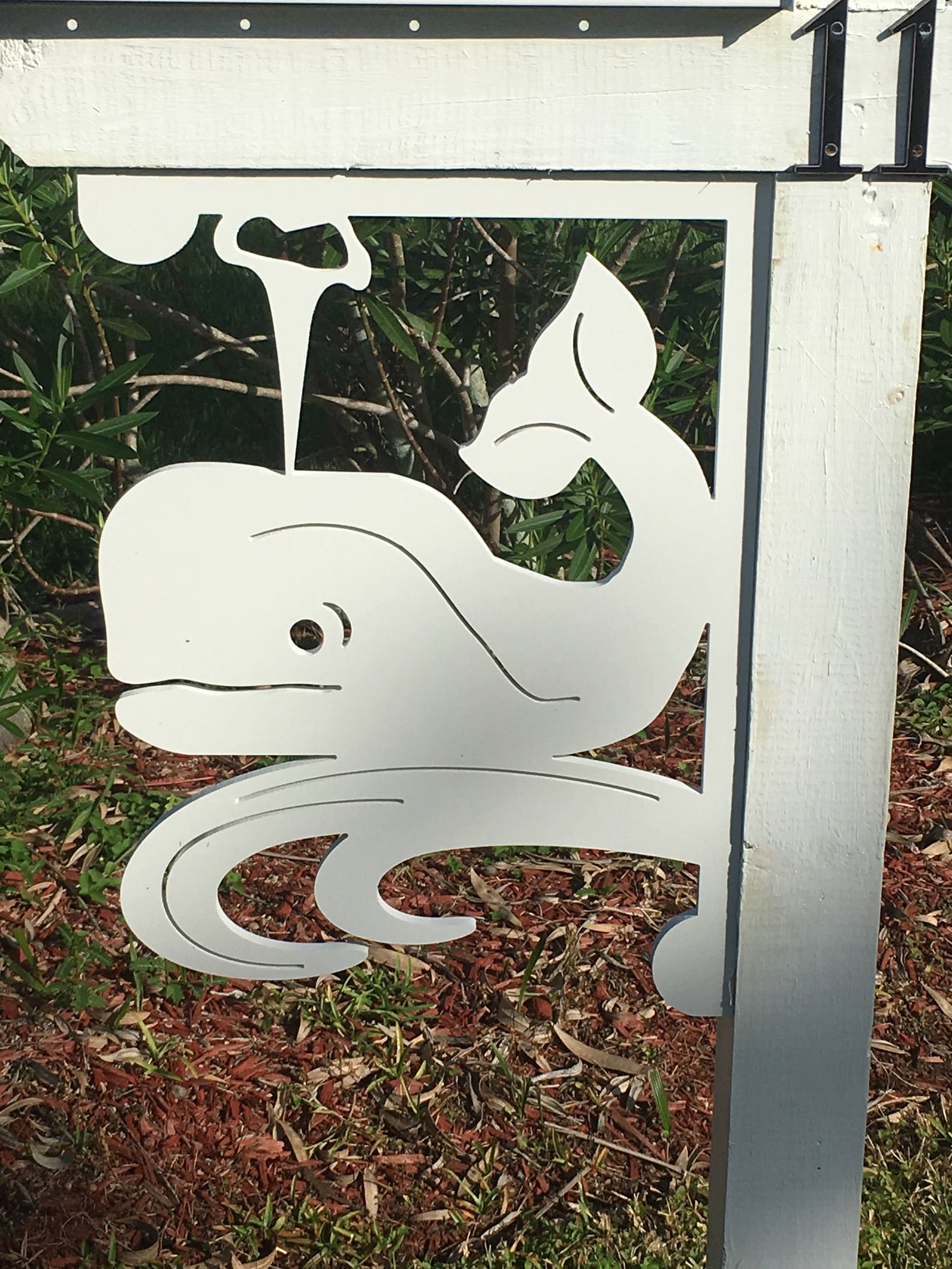Mailbox Bracket Whale Large 16x21 inch Custom Mailbox | Etsy