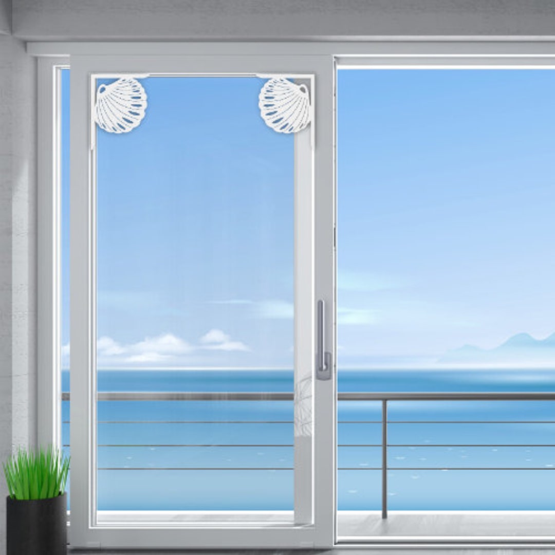 Screen Door Decor - Seashell X2 Pieces, Mailbox Bracket, Custom Mailbox ...