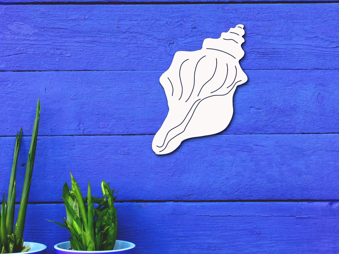 Wall Art, Conch Shell, Tropical, Outdoor Decor, Housewarming Gift ...
