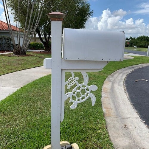 Mailbox Bracket Turtle Original Large 16x21 Inch Custom - Etsy