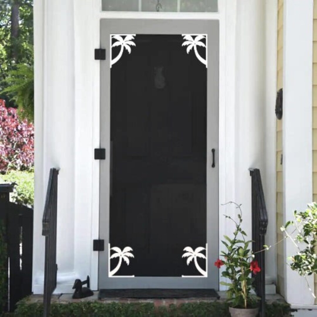 Screen Door Decor - Palm Tree Original X4 Pieces, Mailbox Bracket ...