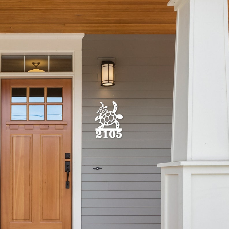 Address Sign Turtle & Baby New Address Plaque Address Sign - Etsy