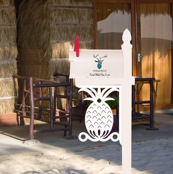 Mailbox Bracket Pineapple Original Large 16x21 Inch Custom - Etsy