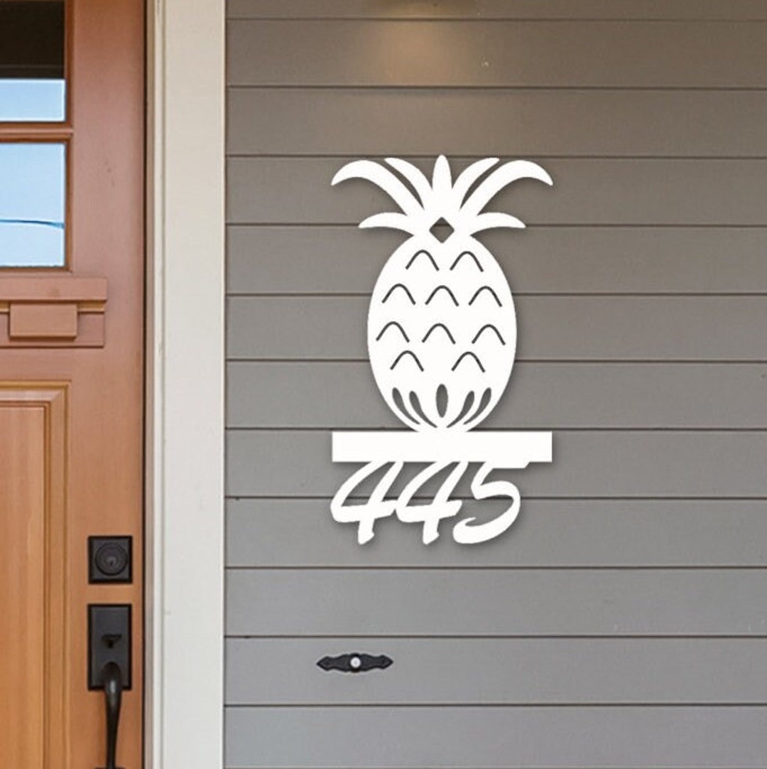 Address Sign Pineapple Address Plaque Address Sign Custom - Etsy