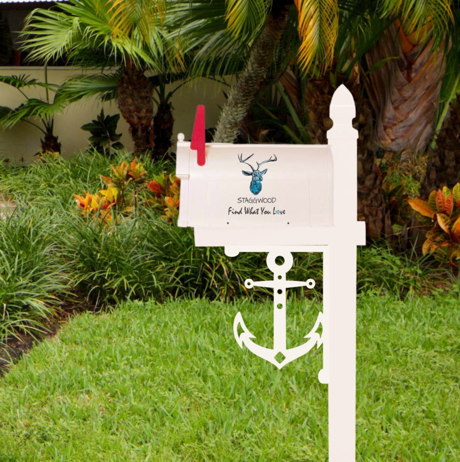 Mailbox Bracket Anchor Medium 12x16 Inch Custom Mailbox - Etsy