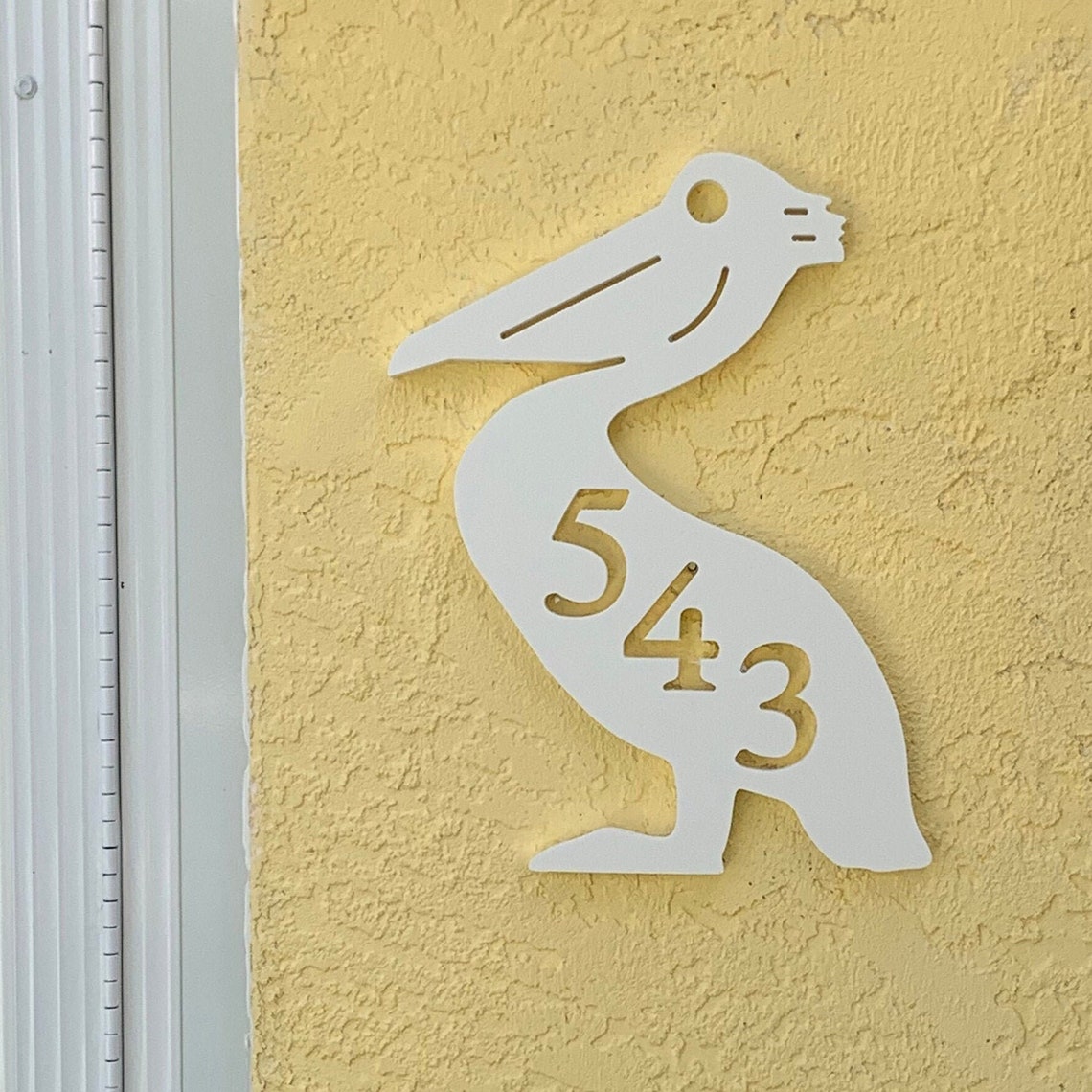 Address Plaque Pelican Personalized Sign Outdoor Decor - Etsy