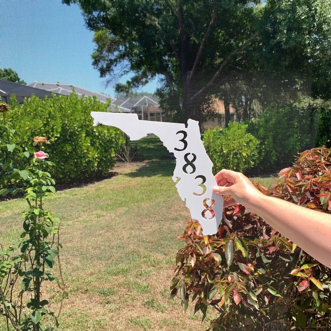 Address Plaque - Florida, Personalized Sign, Outdoor Decor, Coastal ...