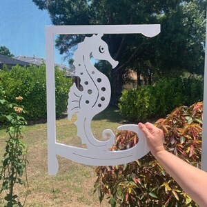Mailbox Bracket - Seahorse Original, Large 16x21 Inch, Custom Mailbox ...