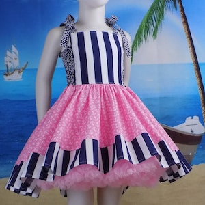 Anchor Dress, Nautical, Sailor, High Low, Pageant, Casual Wear, OOC ...