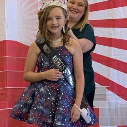 Patriotic Pageant Wear Red White and Blue Outfit USA - Etsy