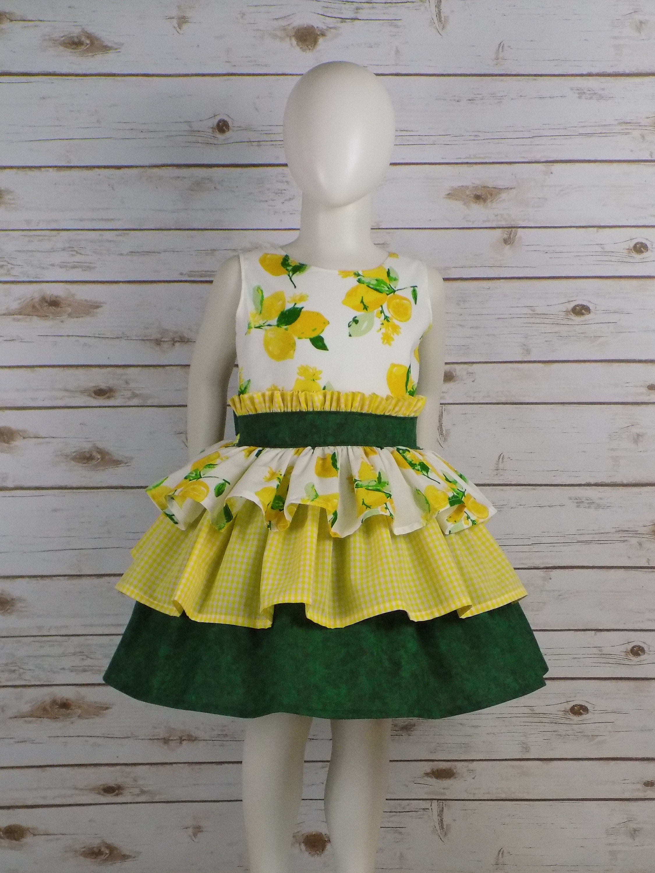 Girls Lemon Dress, Casual Wear, OOC, Natural, Pageant, Sunday Best ...