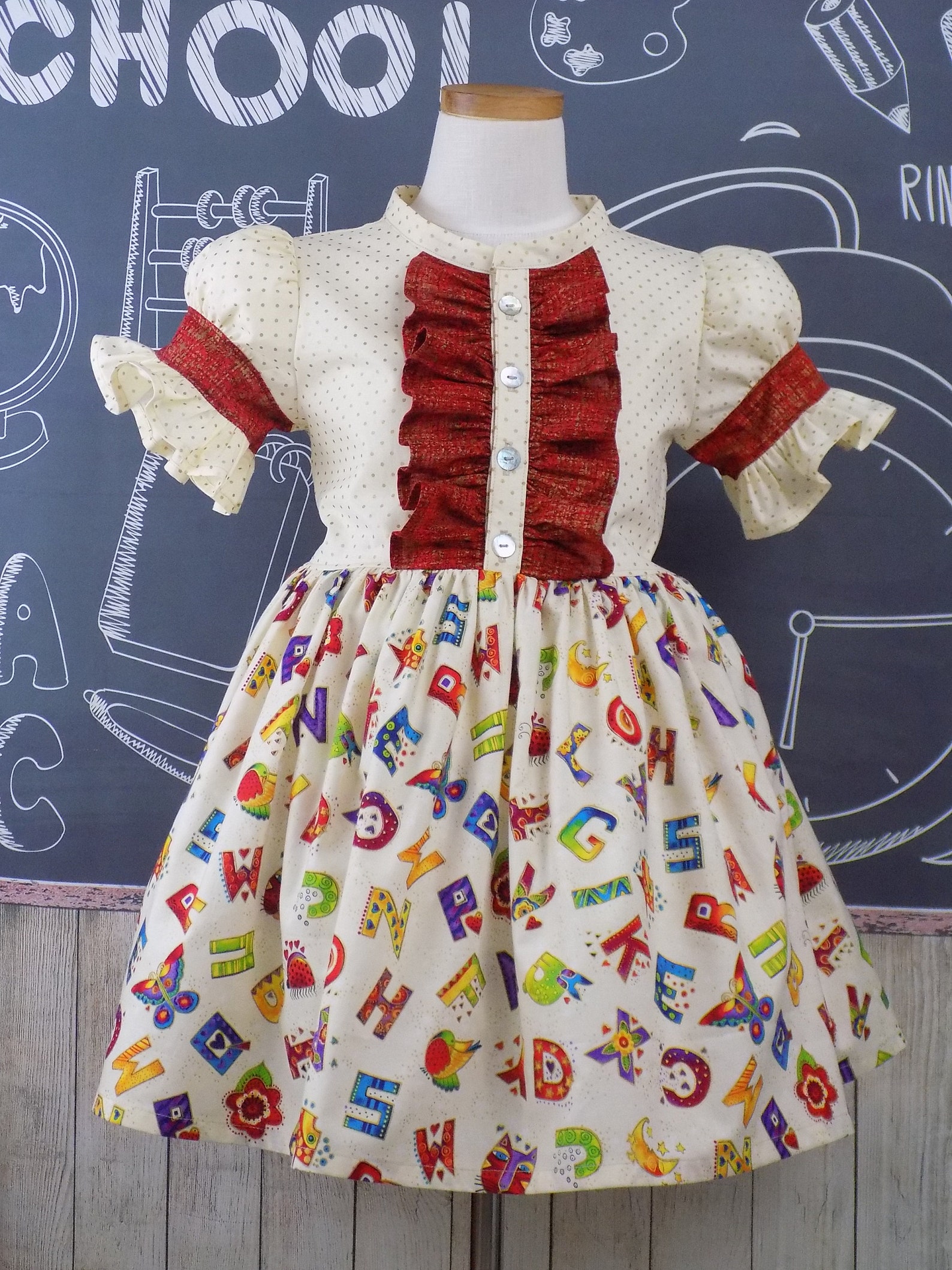 Girls Back to SCHOOL Dress First Day of School | Etsy