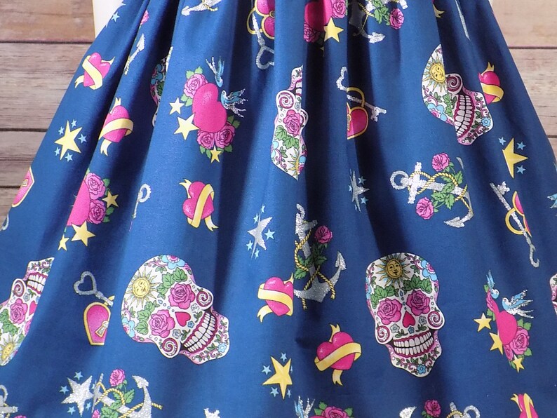 Girls Skull Dress, Pink Roses, Day of Dead, Sugar, Skeleton, Goth ...