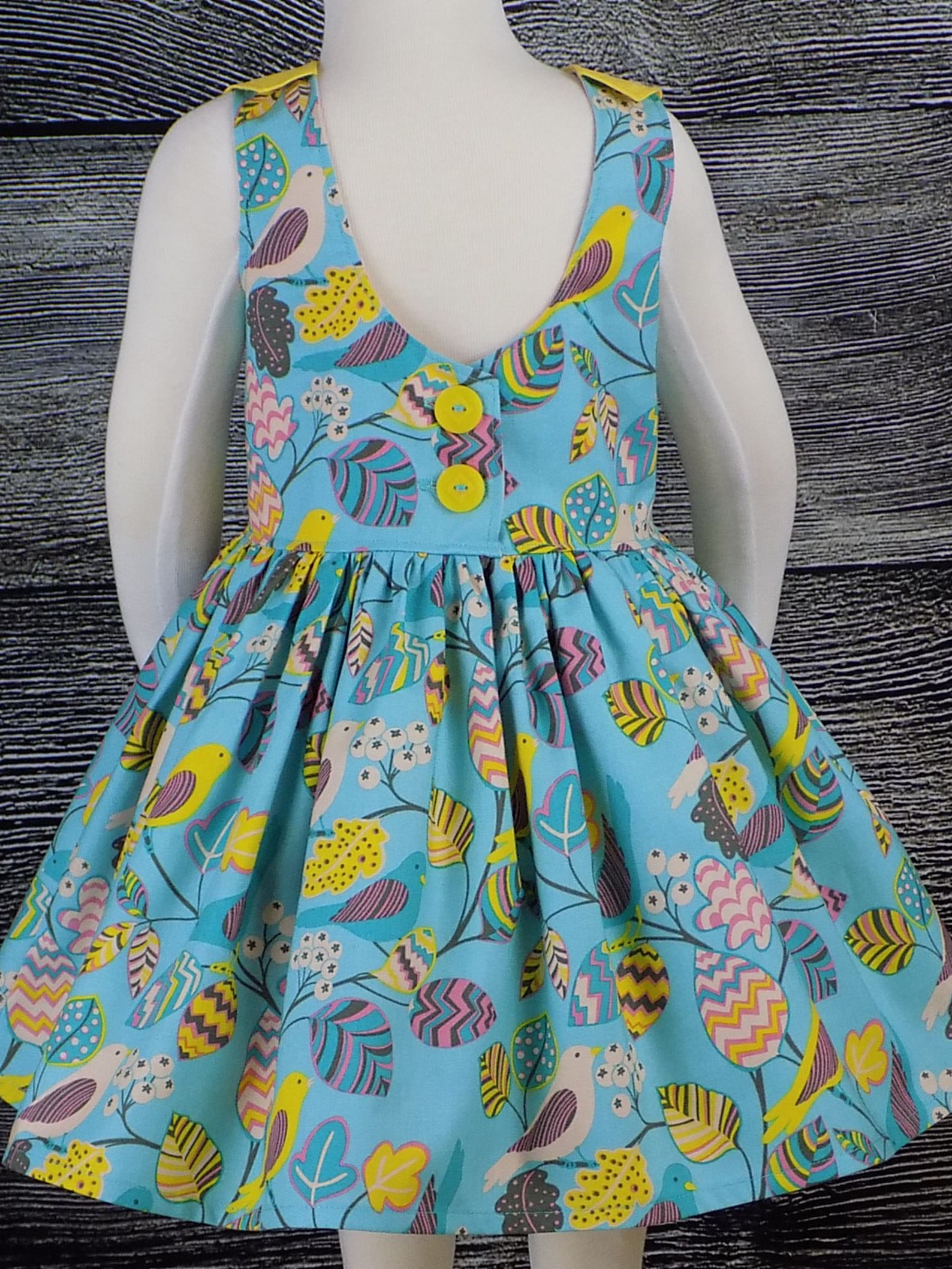 Girls, Easter Dress, Spring, Birds, Eggs, Blue, Yellow, Church, Party ...