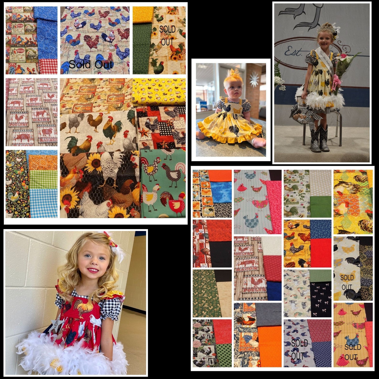 Chicken Dress Chicken Pageant Farm Dress Girl 1st - Etsy