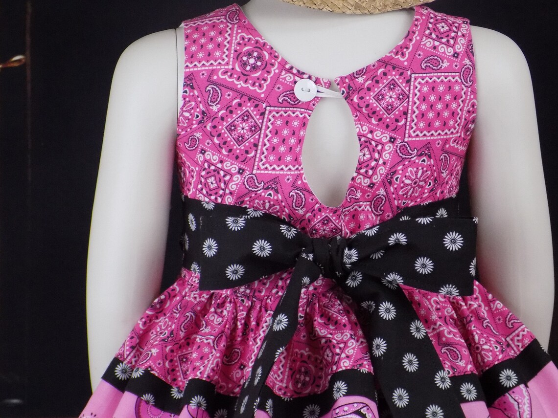 Girls Pink Western Wear Pink Cowgirl Dress Pink Cowgirl - Etsy