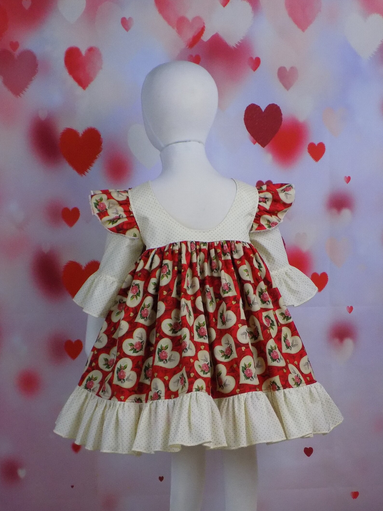 Heart Dress for Baby Girl Girl Valentine Dress Girl Heart | Etsy