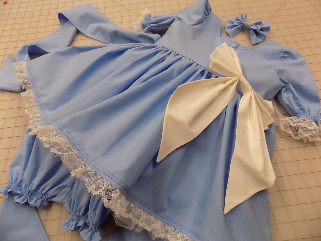 Pageant Winter Wear Blue Top Short Set, Solid Color, Dress, Bows, OOC ...