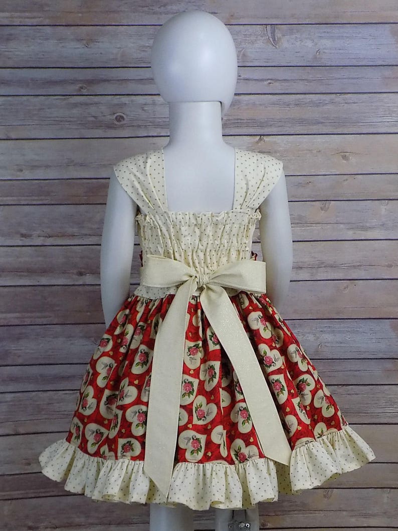 Girls Valentine Dress Fancy Valentine's Day Dress - Etsy