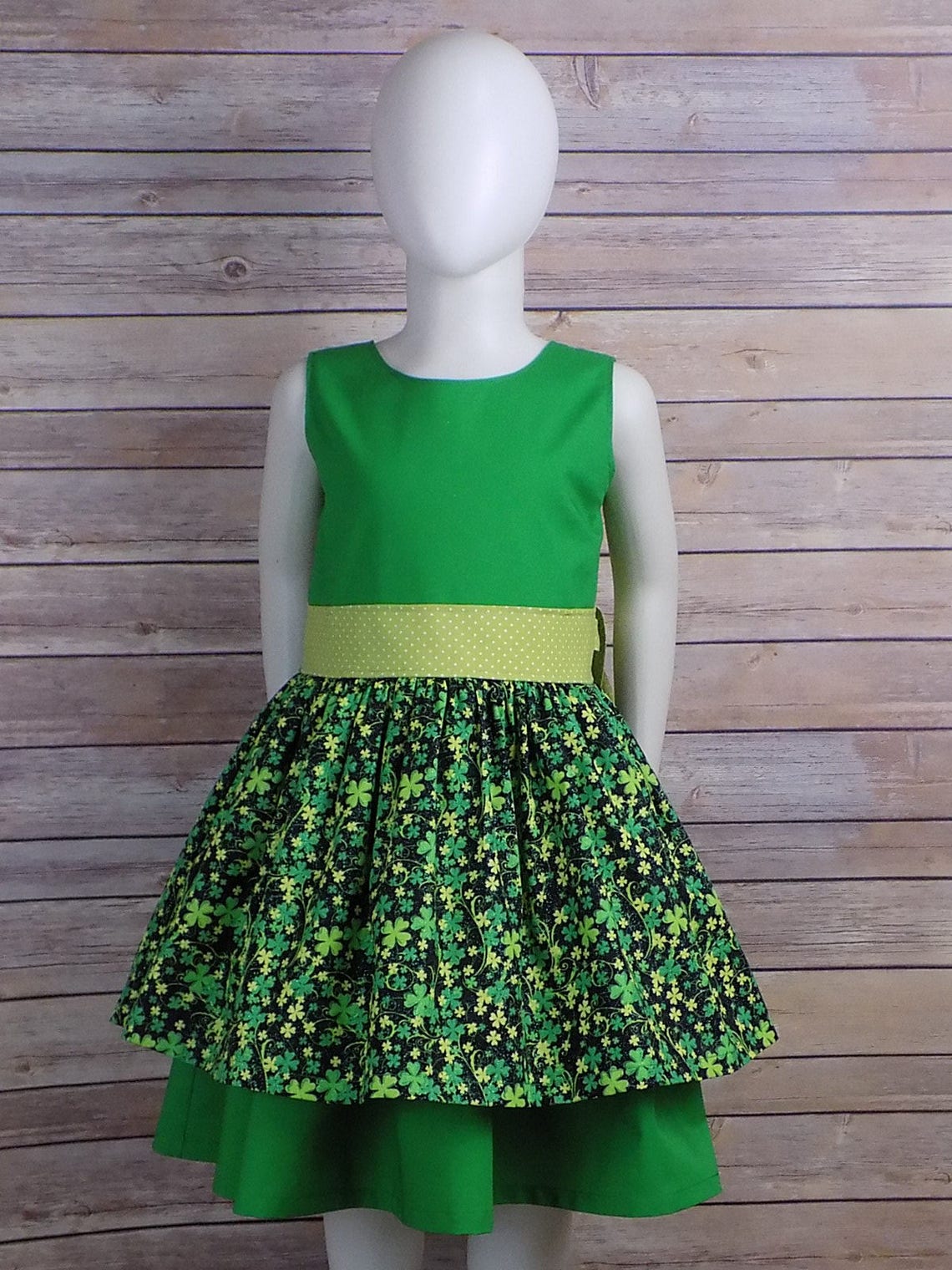 Girls Shamrock Dress, St Patricks Day Dress, Patty, Green, Toddler ...