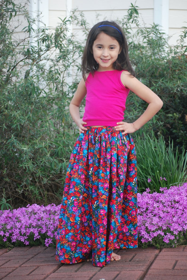 Girls Long Skirt Maxi Skirt Beach Photo Shoot Boutique | Etsy
