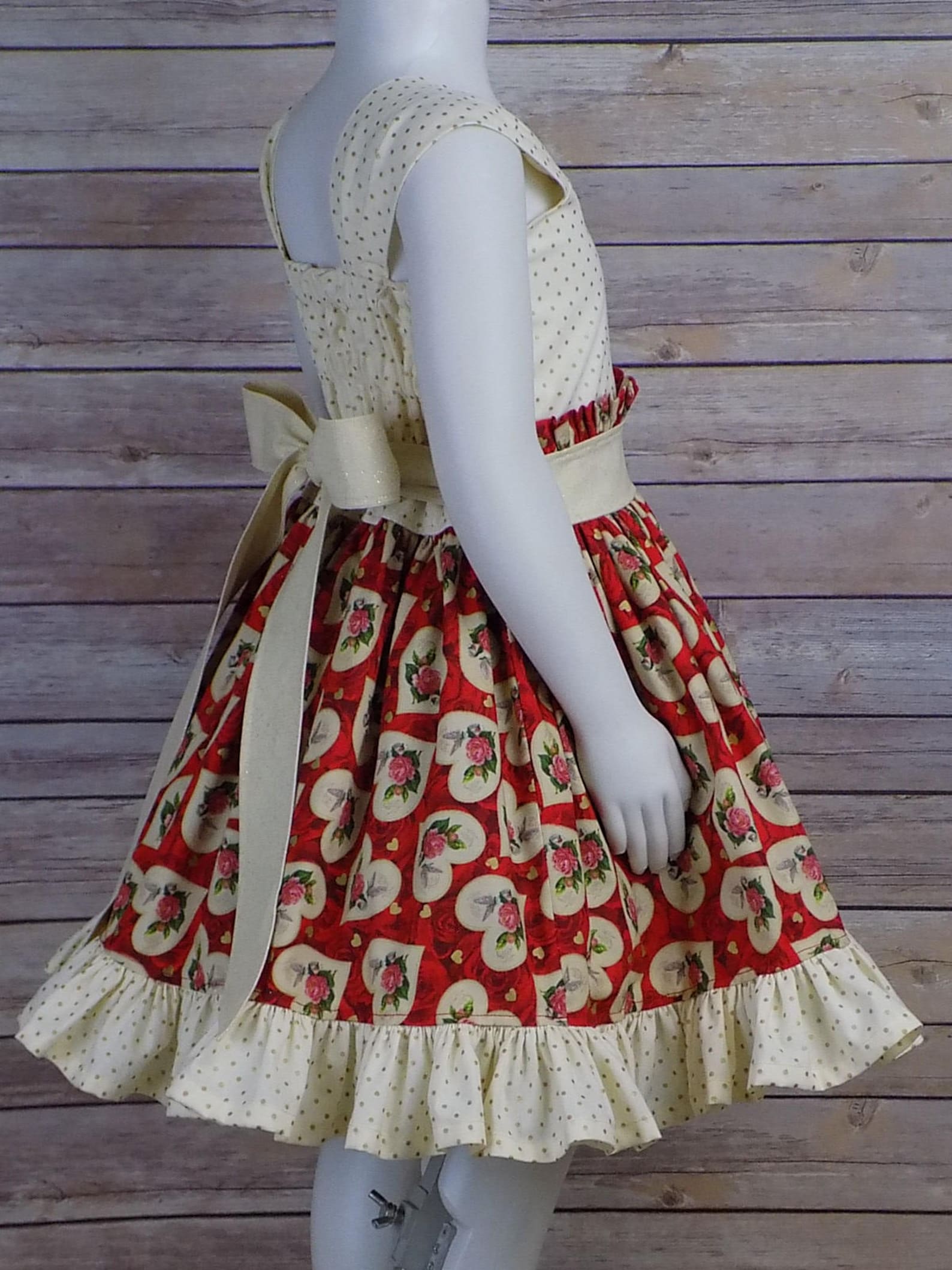 Girls Valentine Dress Fancy Valentine's Day Dress - Etsy