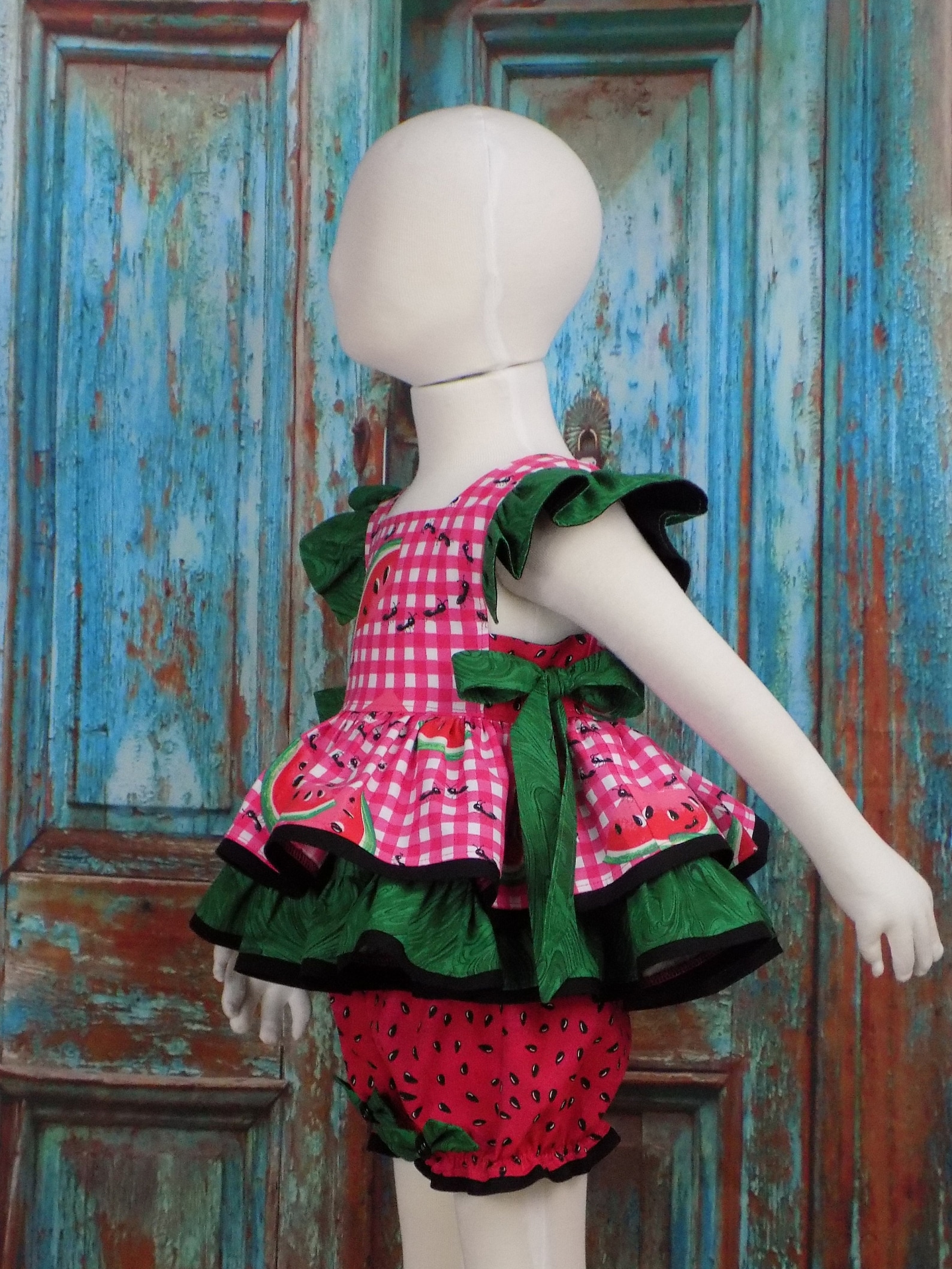 Girls Watermelon Outfit Watermelon Pageant Birthday Party - Etsy