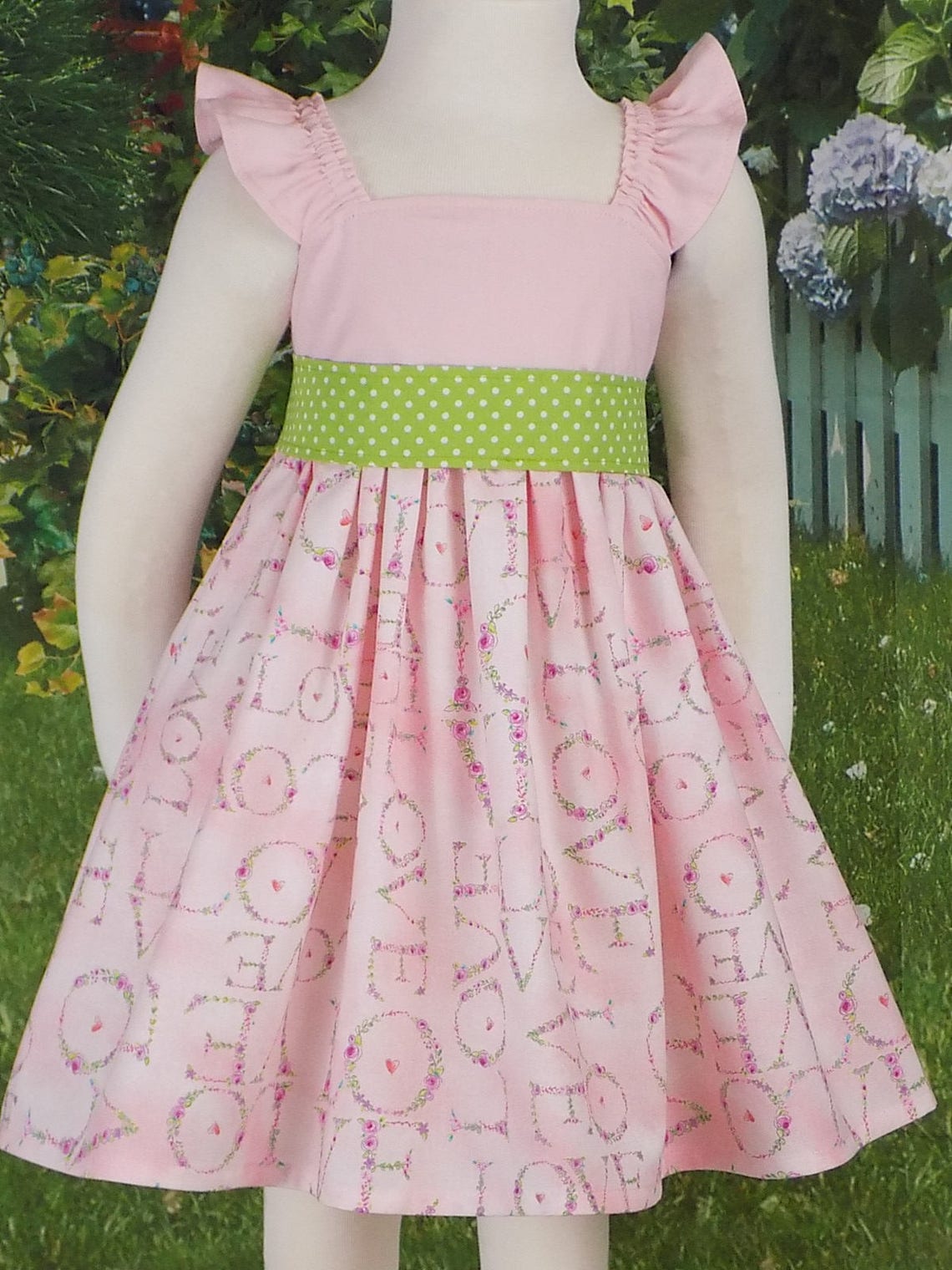 Pink, Easter Dress, Spring Dress, Valentines Day, Toddler, Girl, Heart ...