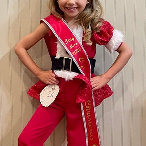 Christmas Pageant Wear Red Jumpsuit Fur, Winter Outfit, Character ...