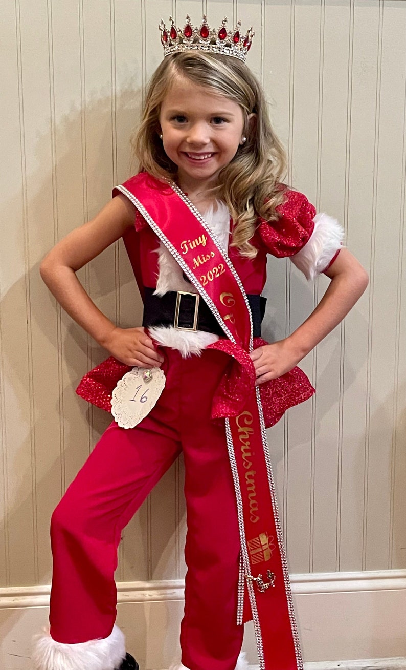 Christmas Pageant Wear Red Jumpsuit Fur, Winter Outfit, Character ...