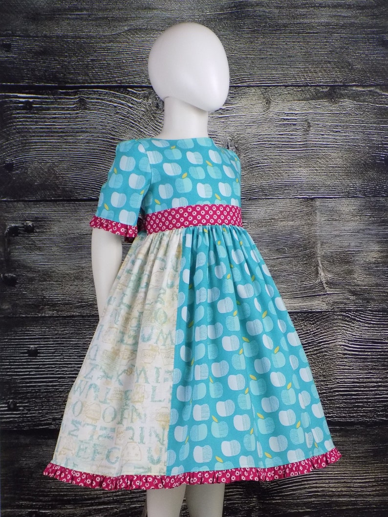 Apple Dress School Dress ABC Back to School First Day | Etsy