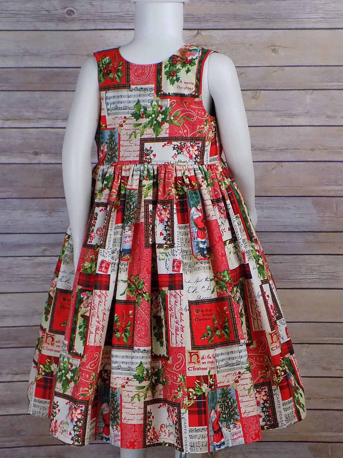 Girl Christmas Dress Toddler Holiday Dress Tween Santa | Etsy