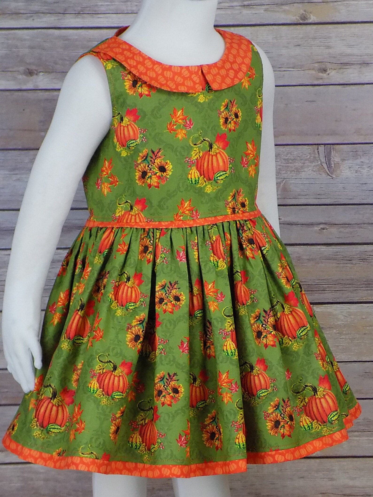 Girl Fall Dress Autumn Dress Thanksgiving Dress | Etsy