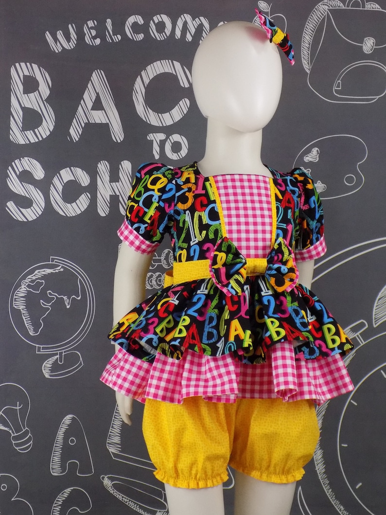 ABC 123 Back to School Casual Wear Set, School Pageant Outfit, Toddler ...