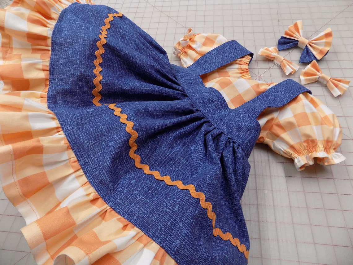 Denim Pageant Wear Pink Girl Western Dress Country Western - Etsy