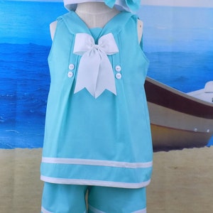 Pageant Sailor Outfit, Sailor Suit, Girl Sailor Top and Shorts ...