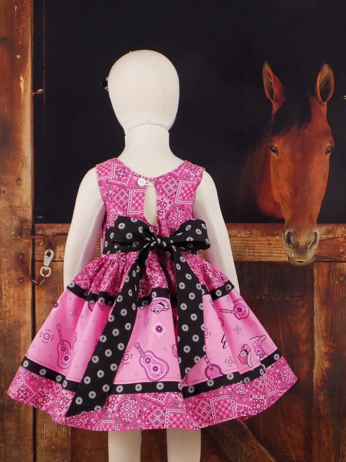 Girls Pink Western Wear Pink Cowgirl Dress Pink Cowgirl - Etsy