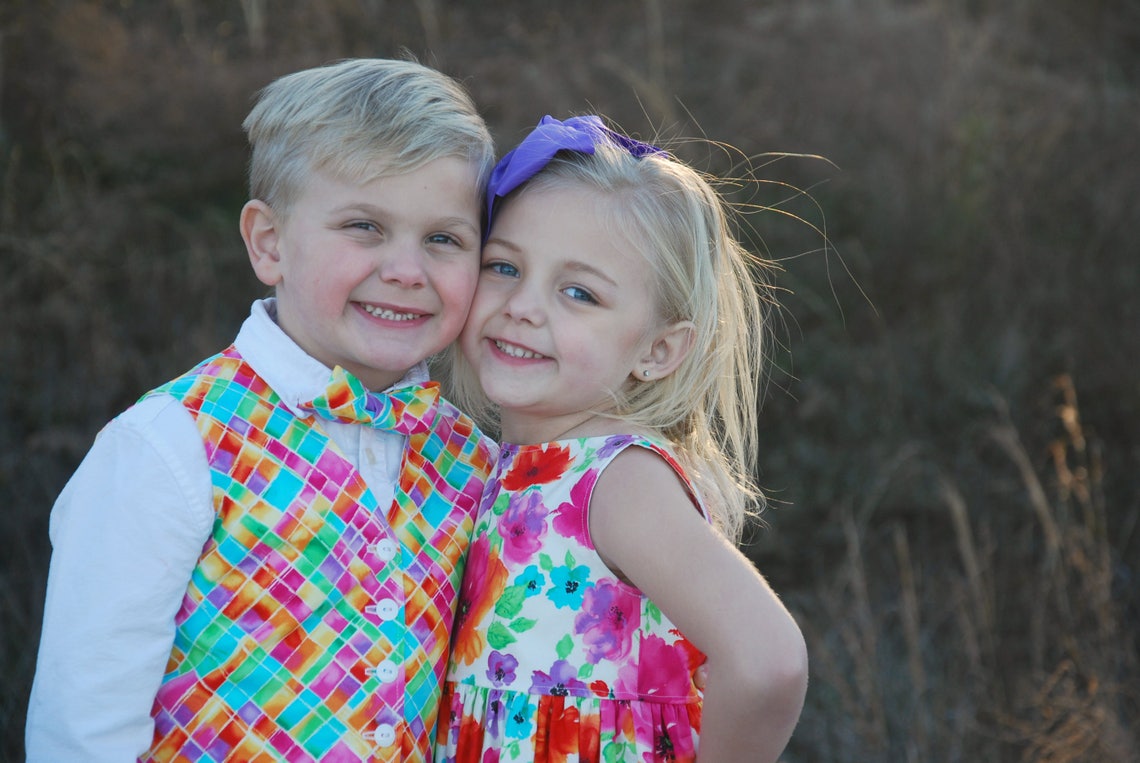 Boys Easter Vest Spring Vest Plaid Vest Baby Toddler | Etsy