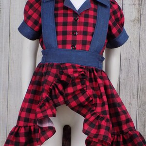 Girls Lumberjack Outfit, Pageant OOC, Denim Wear, Lumberjack Birthday ...