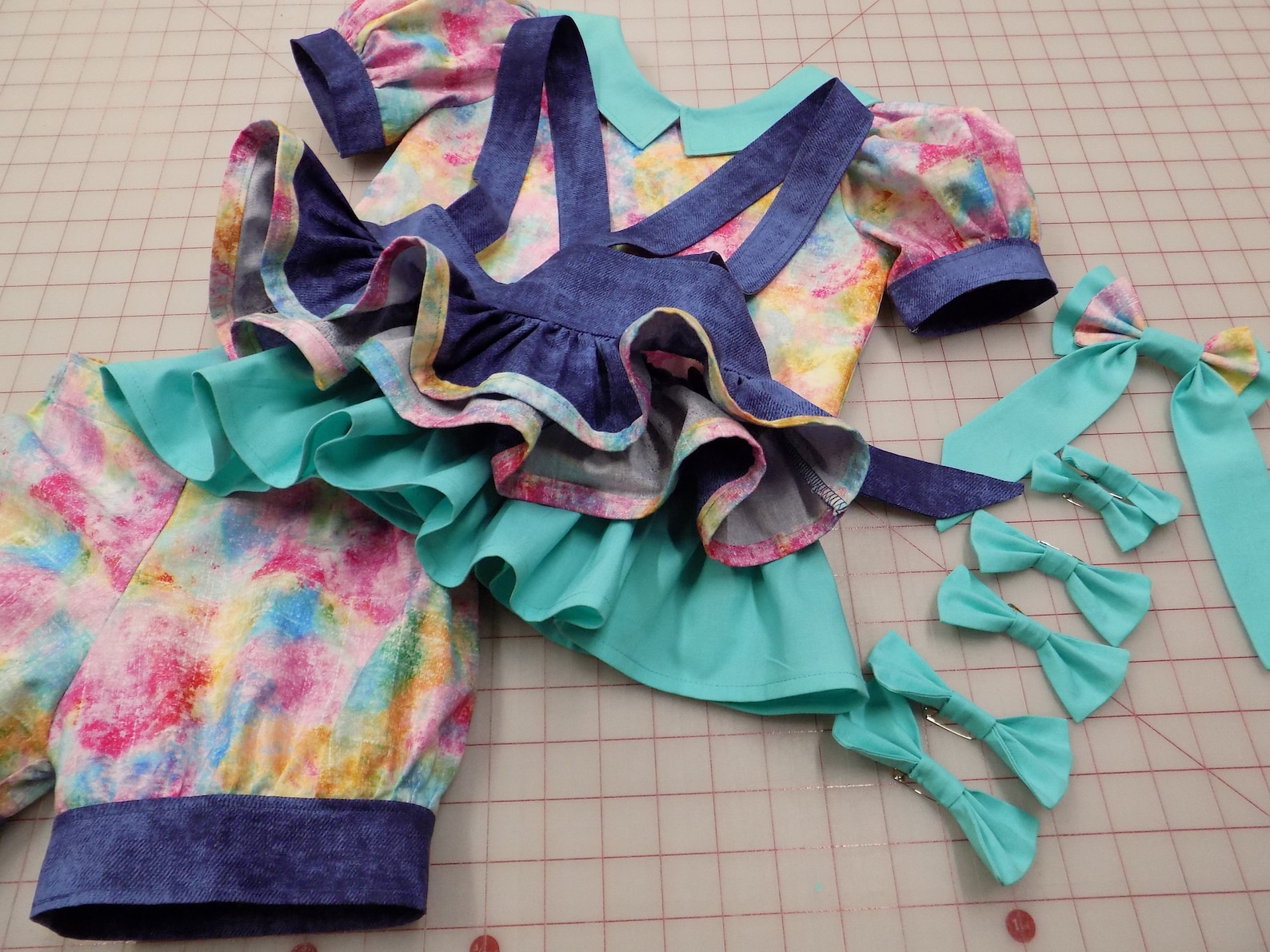 Denim Casual Wear Tie Dye Pageant Wear Casual Wear Spring - Etsy