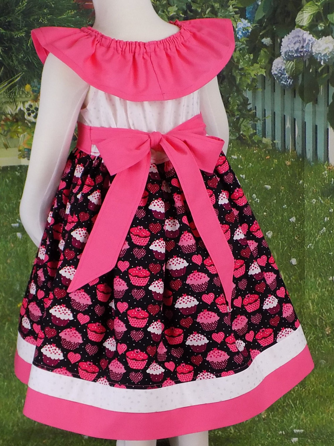 Girl Valentines Dress Cupcake Dress Toddler Birthday - Etsy