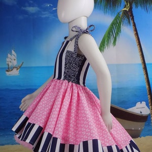 Anchor Dress, Nautical, Sailor, High Low, Pageant, Casual Wear, OOC ...